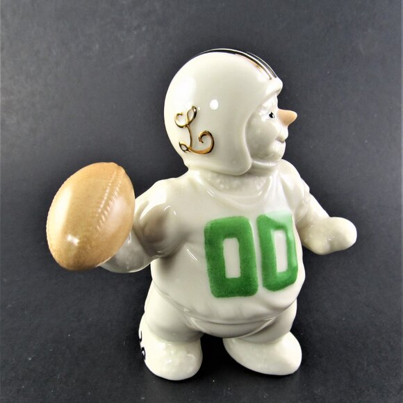 Lenox | Other | Lenox Porcelain 200 Snowman Football Player Figurine ...